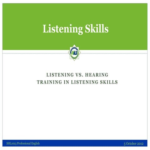 Decoding Skills - Listening | PDF