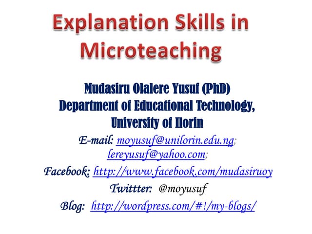 Microteaching set induction | PPTX