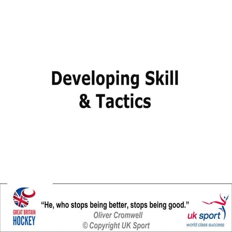 Tactics, technique and skills training | PPTX