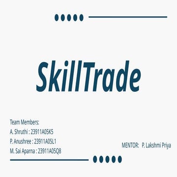 SkillTrade_20250301_102047_0000.pptx Skill trading | PPT