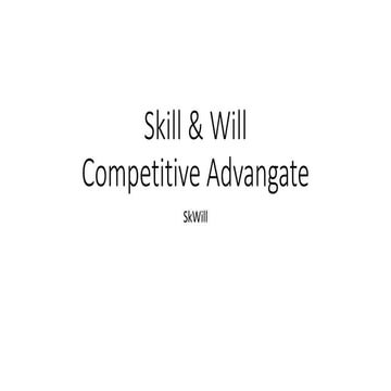 Skill &Will - SkWill | PPT