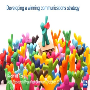 Asia Research Breakfast Seminar: Developing a winning communications ...