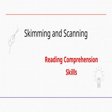 Skimming and Scanning / common English errors | PPTX