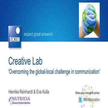 SKIMspiration2012: Creative Lab | Nutricia case study | PDF