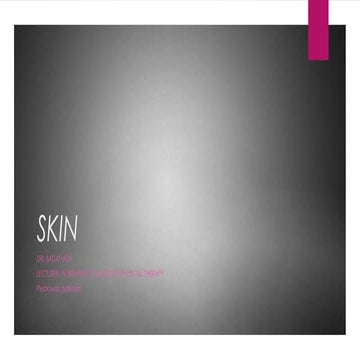 Skin and Appendages of skin | PPT
