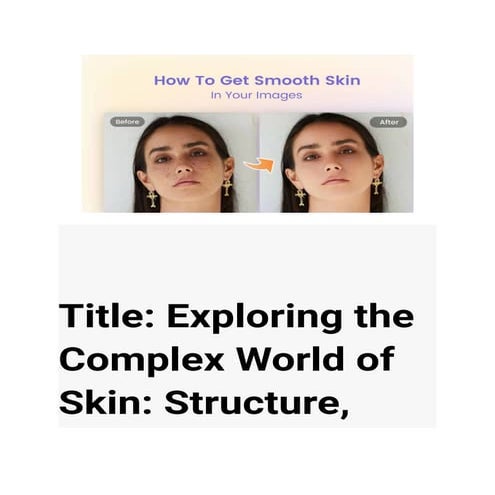 skin - sense of touch, temperature maintain | PPTX