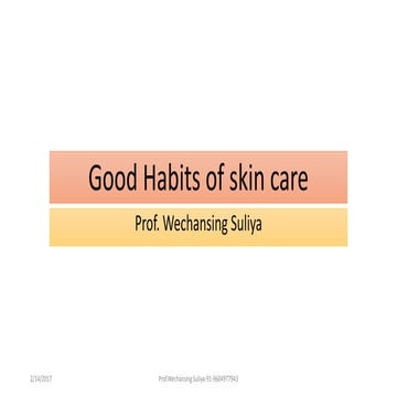 Skin care | PPT