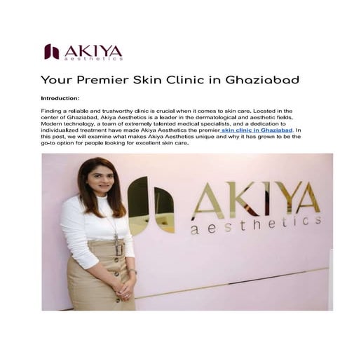 Skin Clinic in Ghaziabad | PDF
