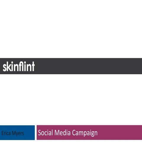 Skinflint Social Media Campaign | PPT