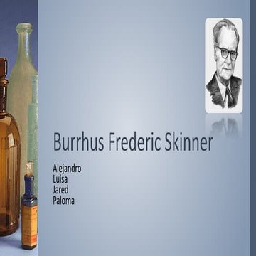Psicólogo Burrus Frederic Skinner (experimento) | PDF