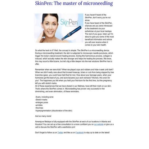 Skin pen the master of microneedling | PPT