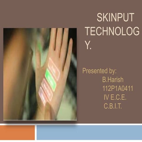 Skinput Technology | PPT