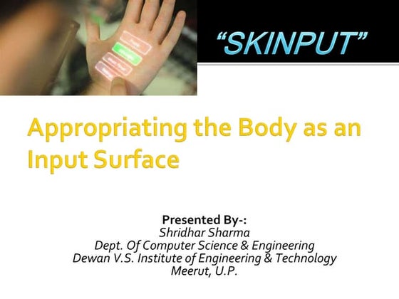 Skinput | PPT