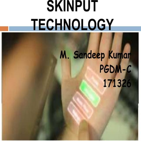 Skinput Technology | PPT