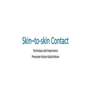 Skin–to.pptx post partum care ebm technique | PPTX
