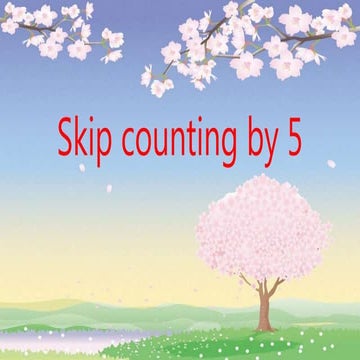 Skip counting by 5 | PPTX