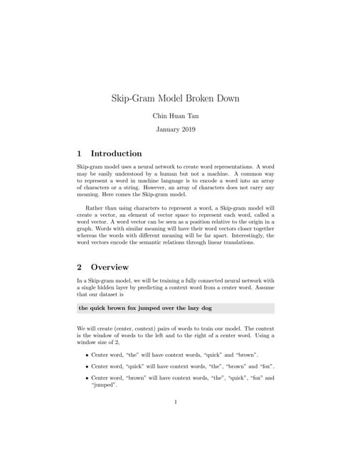 Word2Vec on Italian language | PDF