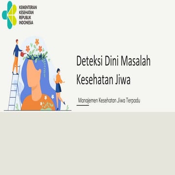 Skirining Masalah Kesehatan Jiwa yang dapat | PDF