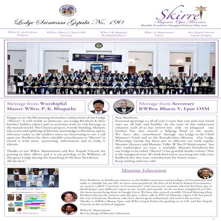 Skirret - May 2020 Edition - Lodge Srinivasa Gopala | PDF