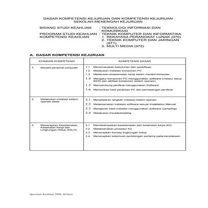 Skkd teknik-komputer-dan-informatika | PDF