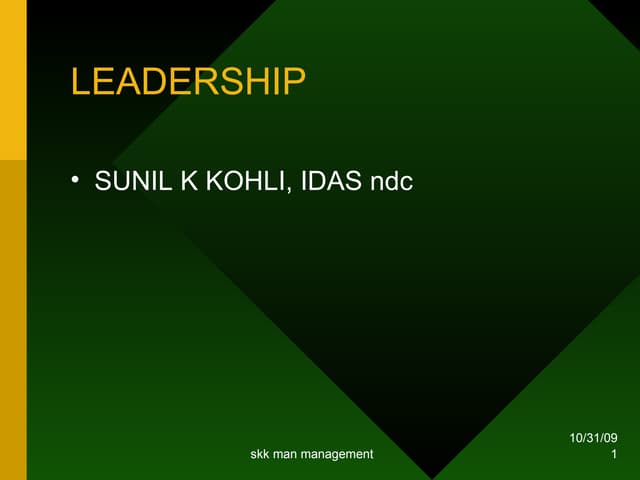 Leadership - Organization and Management | PDF
