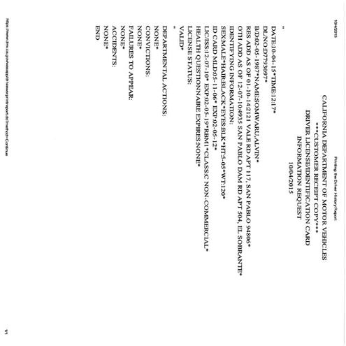 Driving Records | PDF