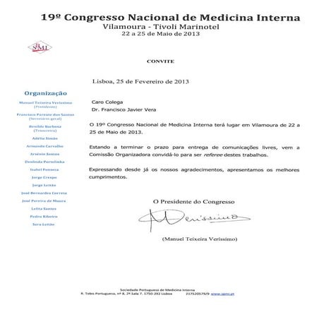 Letter to moderate on 19th Congress pof the SPMI 2013 | PDF