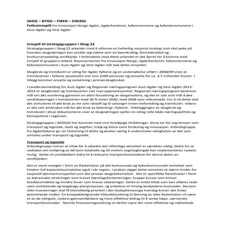 Skog bygg - fiber- energi - aust agder | PDF