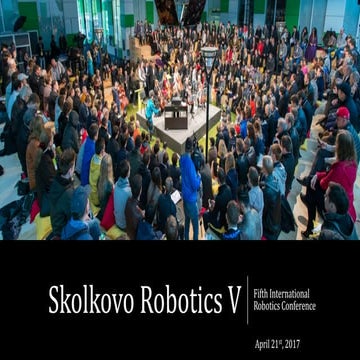 Skolkovo Robotics V. International Conference | PDF
