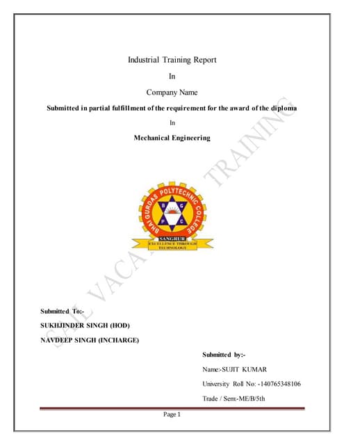Sujit kumar mahato report on bsl (sail) | DOCX | Manufacturing Industry ... Sujit kumar mahato report on bsl (sail) | DOCX | Manufacturing Industry ...