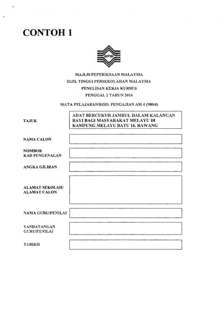 Pembentangan Kerja Khusus Sejarah 2018 Semester 2 | PPTX