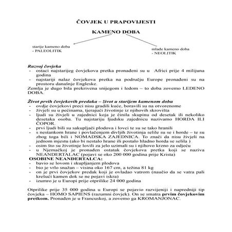 Skripta za učenje povijest | PDF