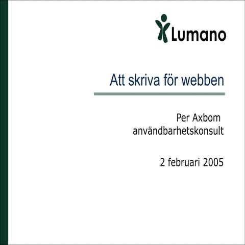 Webbredaktörens ABC | PDF