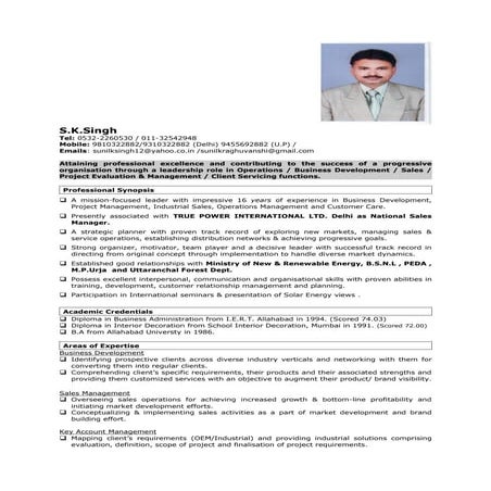 SOLAR SALES PROFESSIONAL PROFILE | PDF