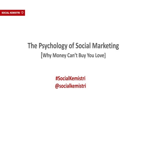 The Psychology of Social Marketing | PPT