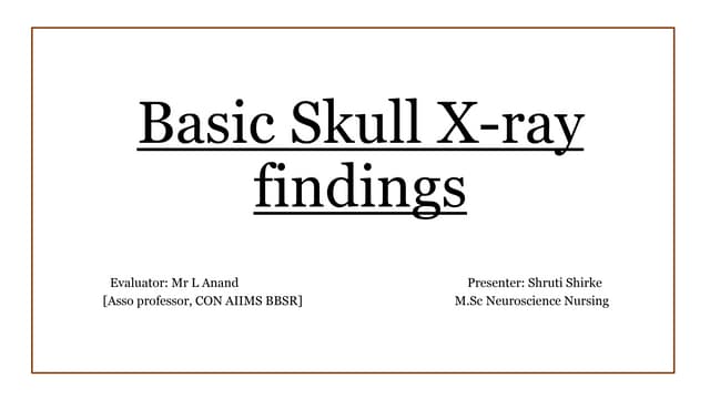 Care of patient with external ventricular drain | PPTX