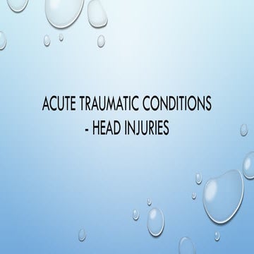 BRAIN INJURIES IN CT | PPTX