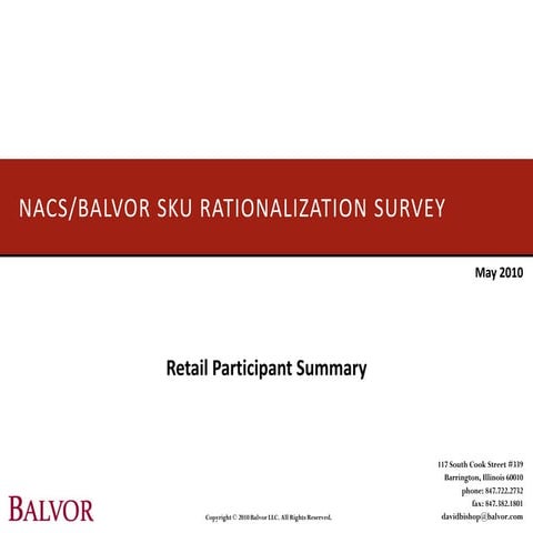 Sku rationalization in convenience retail | PDF
