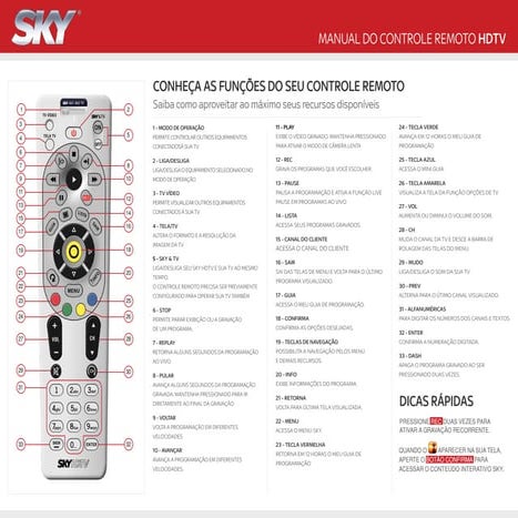Sky controle-hdtv | PDF
