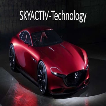 Skyactiv technology presentation zonder sjabloon | PPTX
