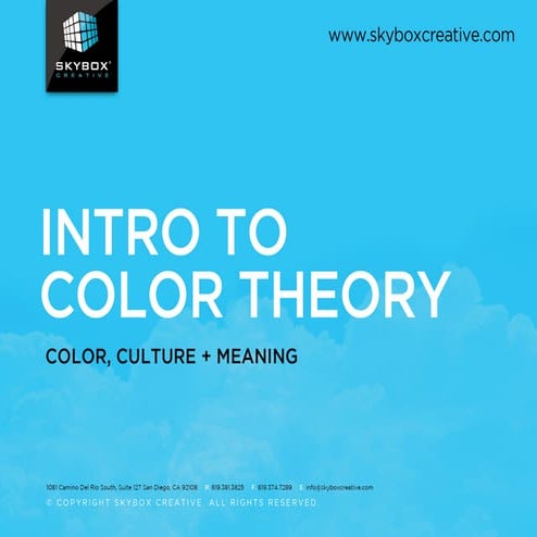 Color Theory: Color, Culture + Meaning | PPT