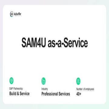 Skybuffer AI. The only SAP-certified on-premises platform that brings secure generative AI ...