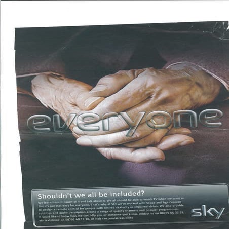 Sky csr age concern | PDF