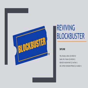 MARKETING PRESENTATION of revival of Blockbusters | PPTX