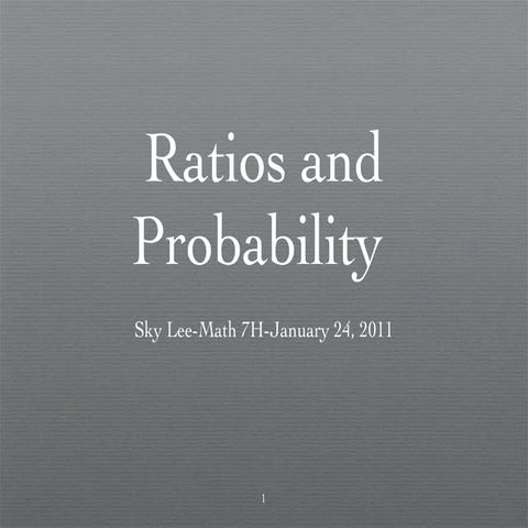 Unit 11.2 theoretical probability | PPT