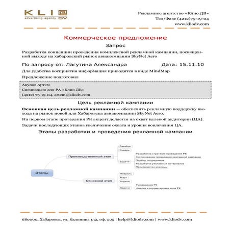 Кейс: разработка коммерческого предложения | PDF
