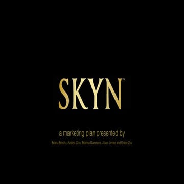 SKYN Marketing Plan | PPT