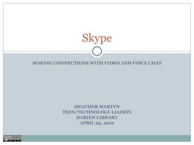 Skype Features Presentation | PPTX