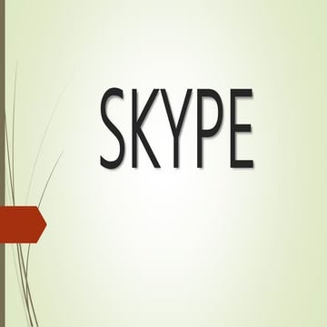 Que es skype | PPTX