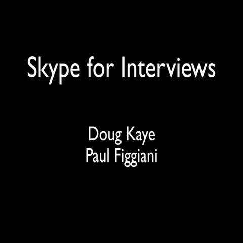 Skype for Interviews | PDF